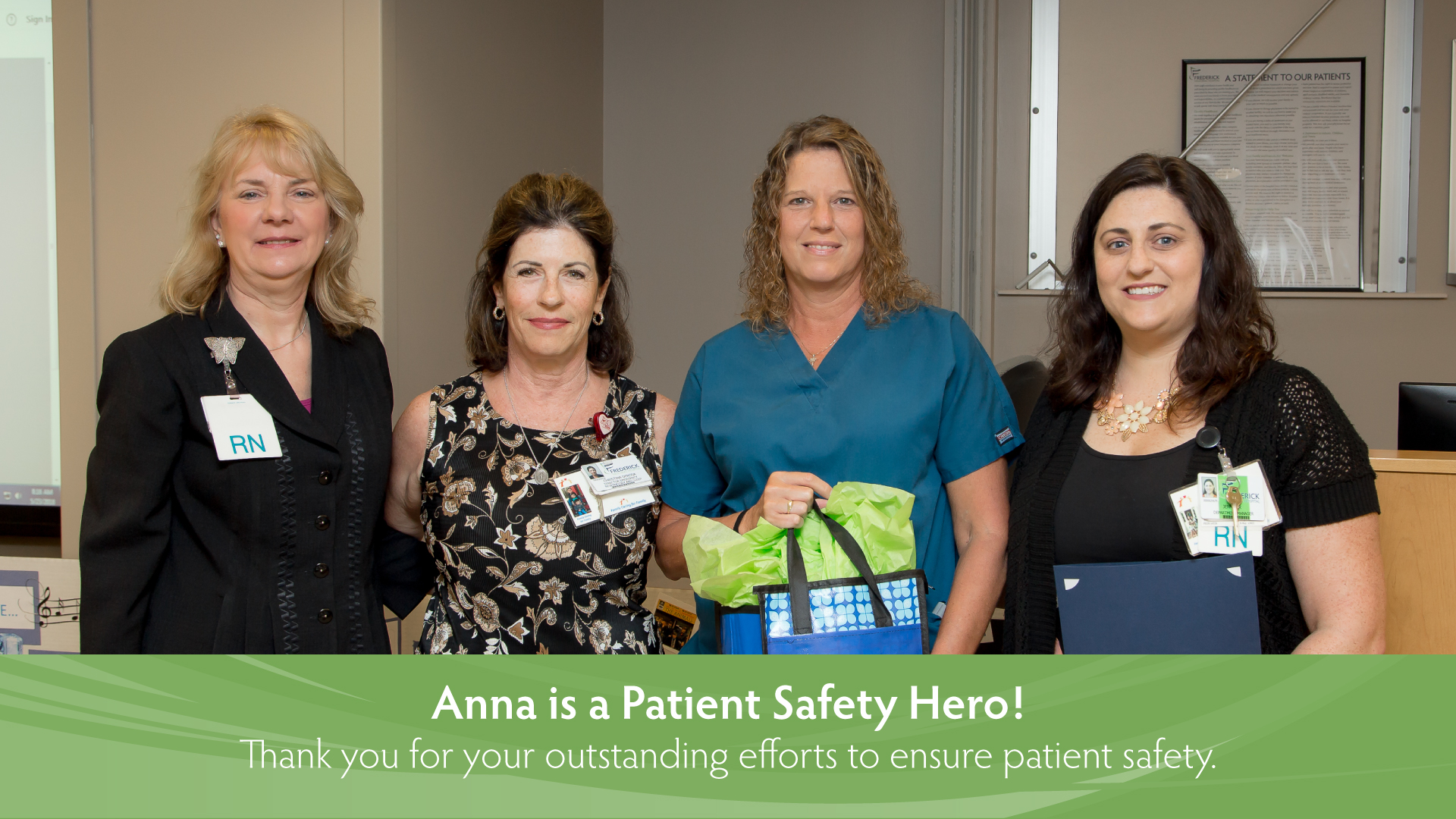 Thank you, Anna! - Patient Safety Hero Award Winner