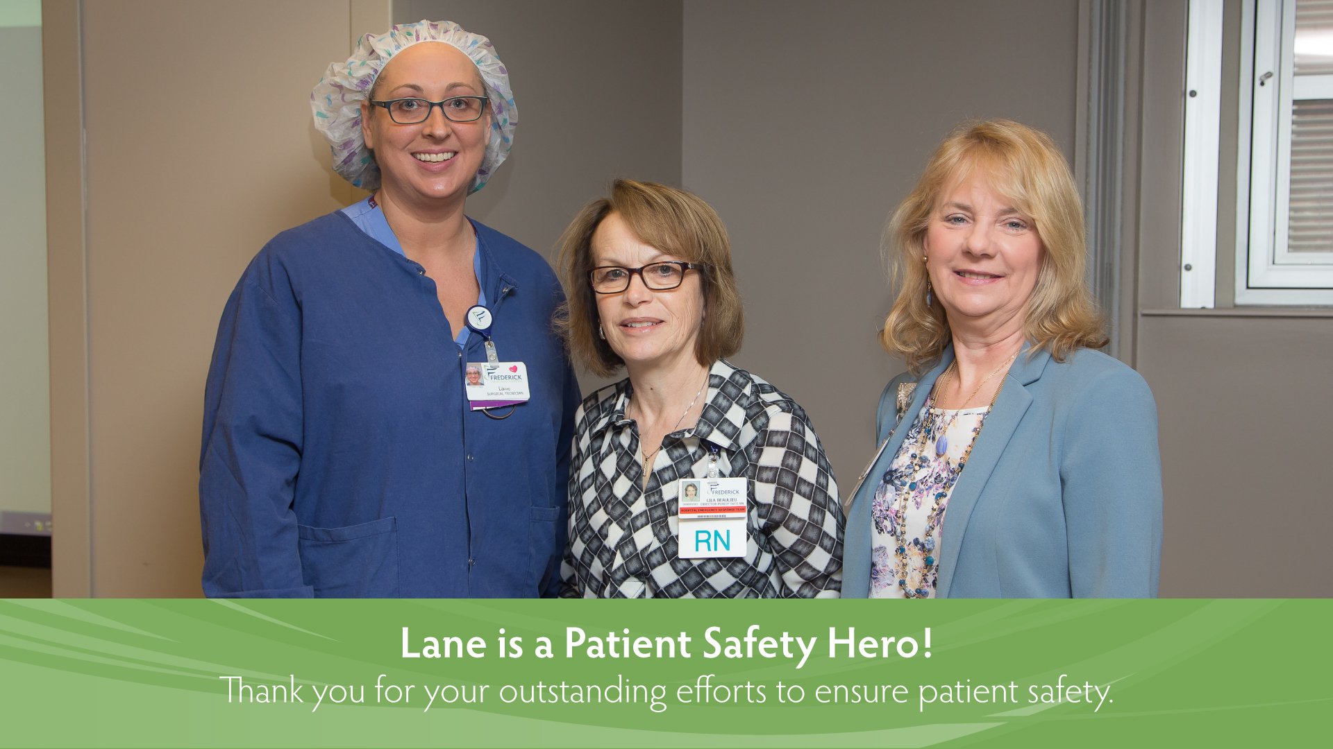 Thank you, Lane! - Patient Safety Hero Award Winner