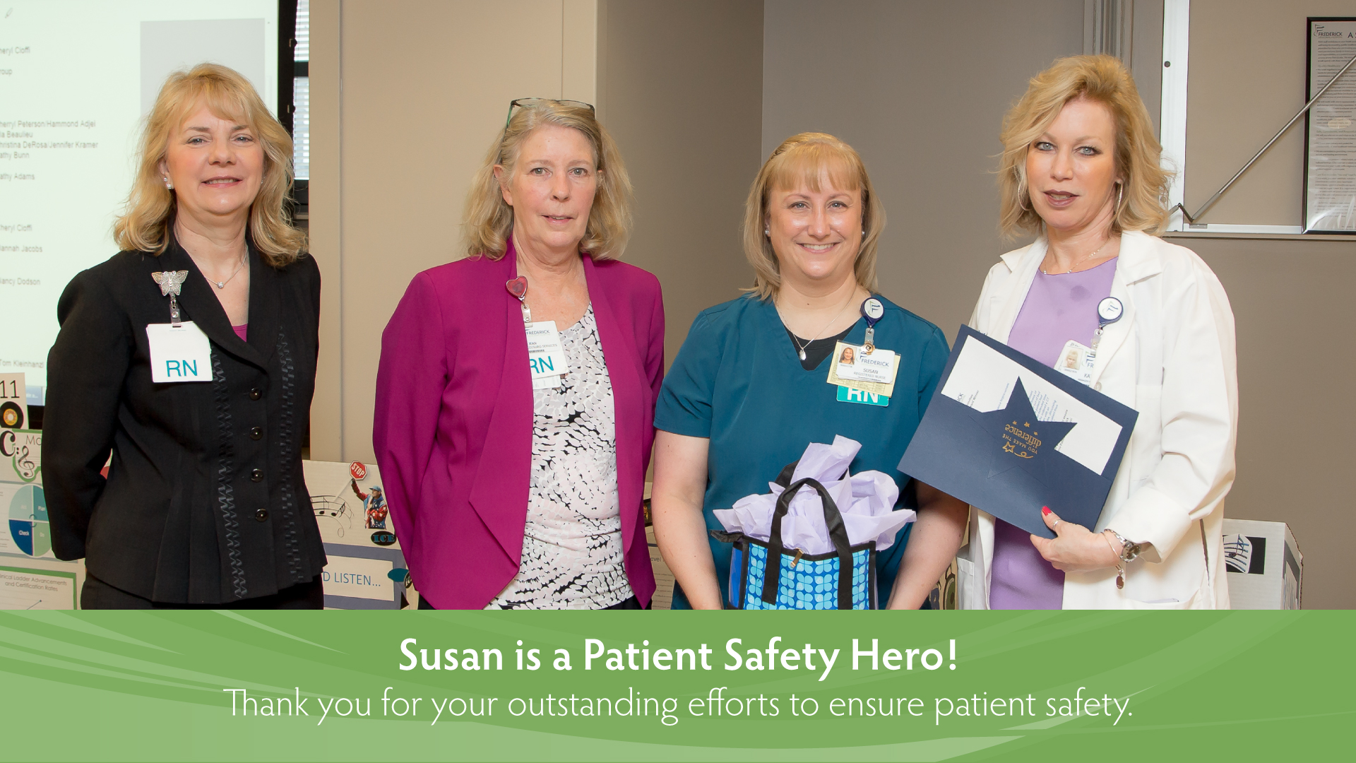 Thank you, Susan! - Patient Safety Hero Award Winner